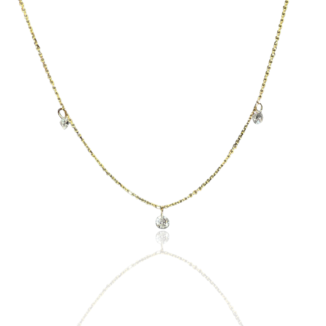 Cloud Trio Necklace – Rebecca Walls Jewelry